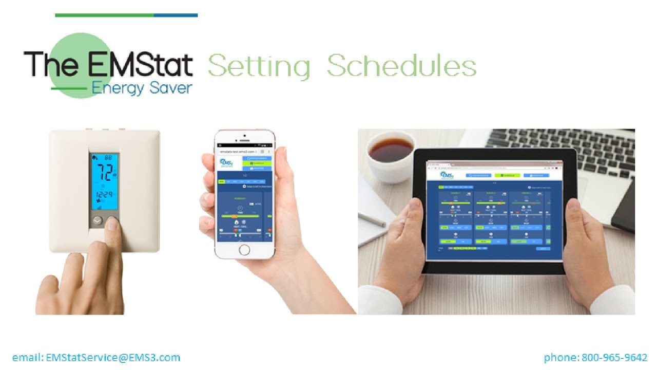 EMStat - setting schedules - YouTube
