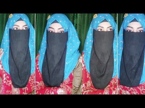 Tight Niqab Turtorial | 2 Easy Hijab Style With Niqab  | Latest Hijab With Saree,Clip Fashion Show