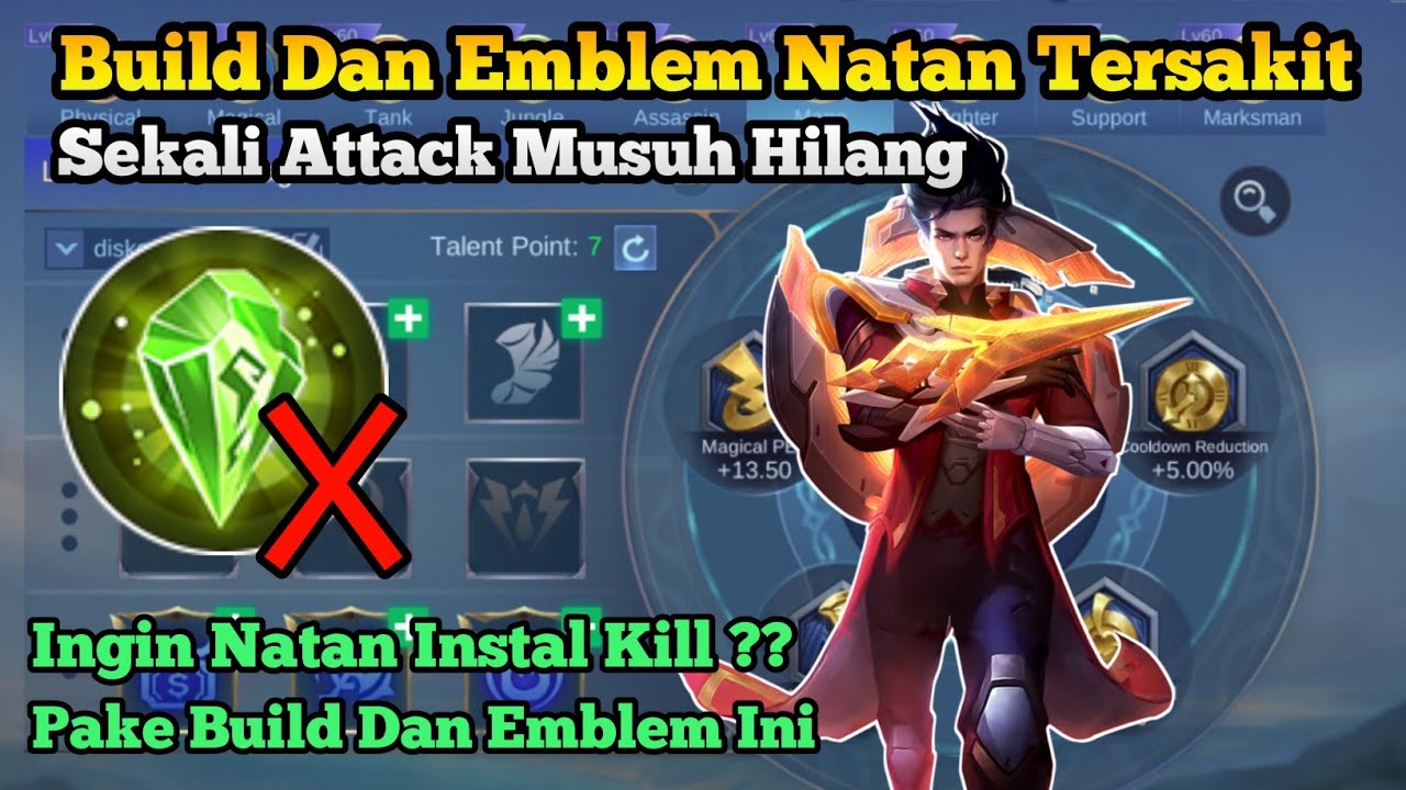 Emblem Dan Build Natan Tersakit Terbaru 2023 Cara Main Dan Combo