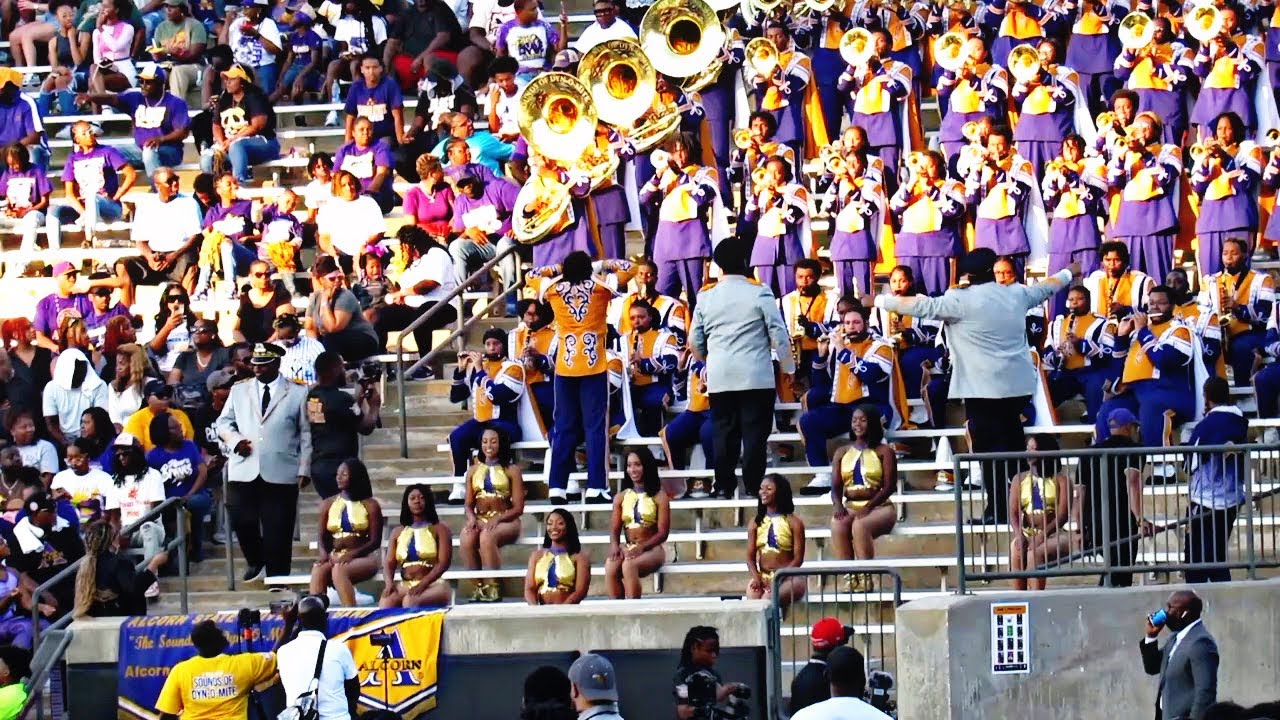 Alcorn State University Marching Band - In Stands At Alabama State 2023 ...