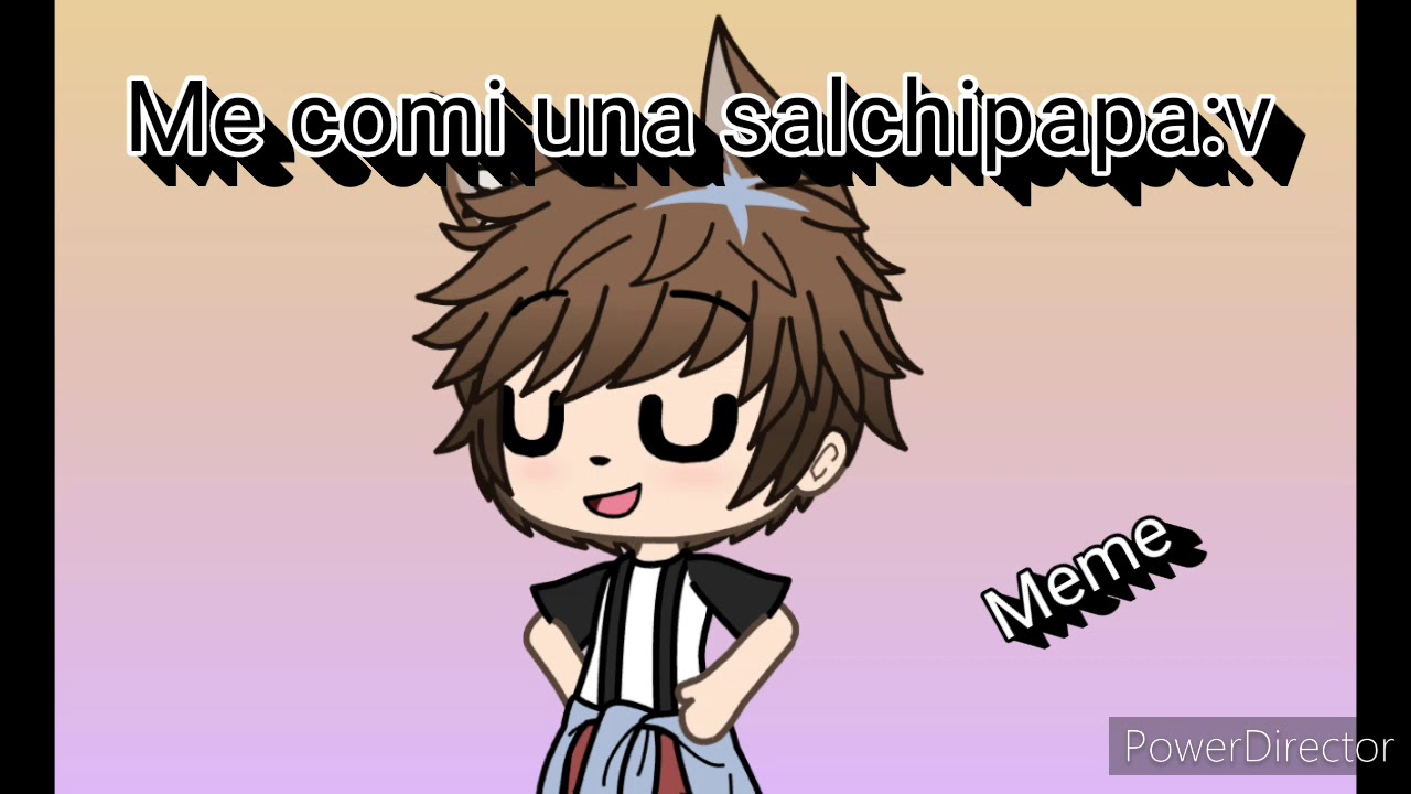 Me comi una salchipapa:v//Meme//Gacha Life - YouTube