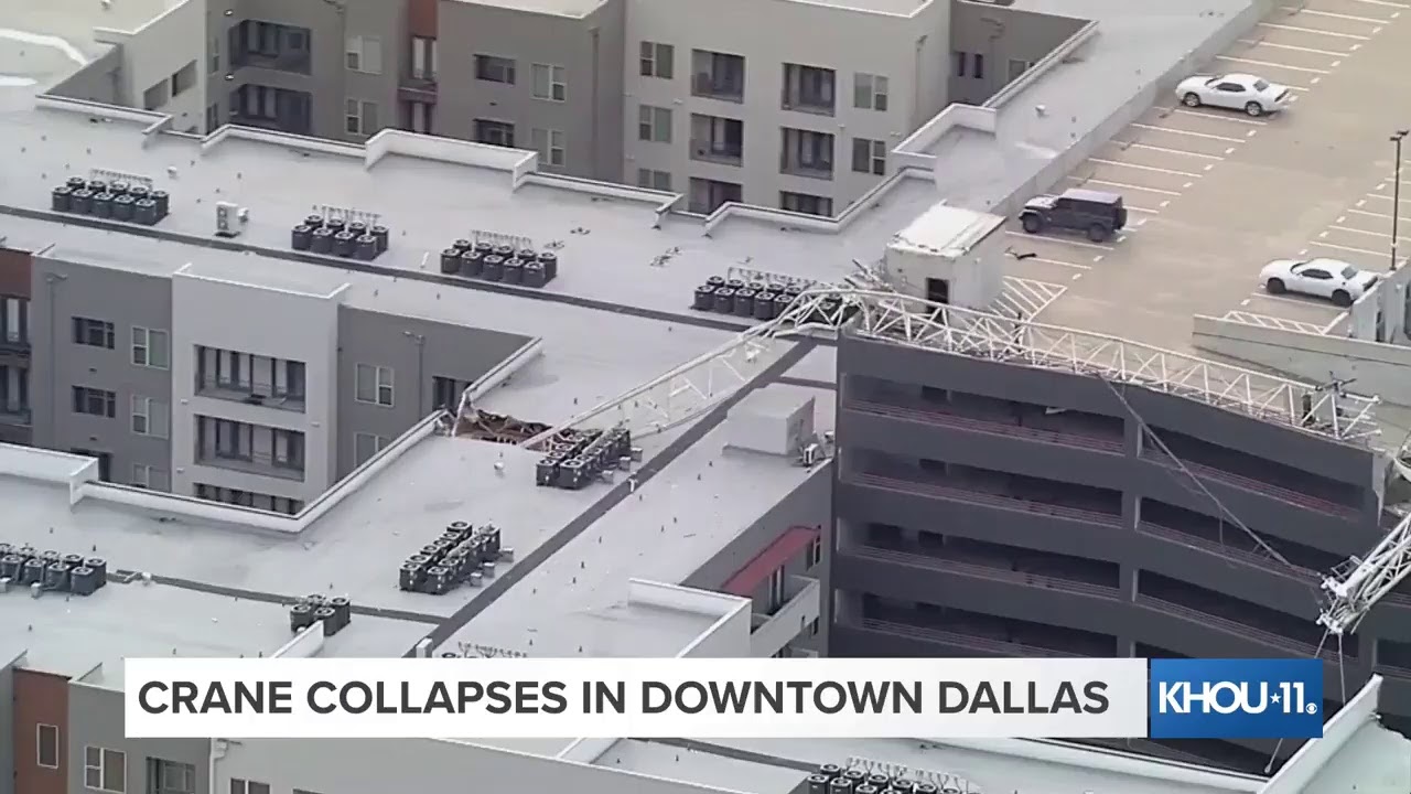 WATCH: Aerial view of the deadly crane collapse in Dallas - YouTube