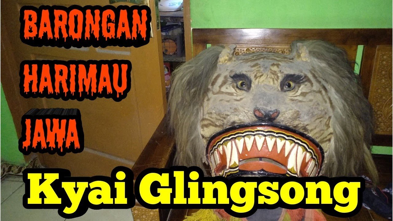BARONGAN KUNO REOG PONOROGO TERBUAT DARI KEPALA HARIMAU JAWA - YouTube