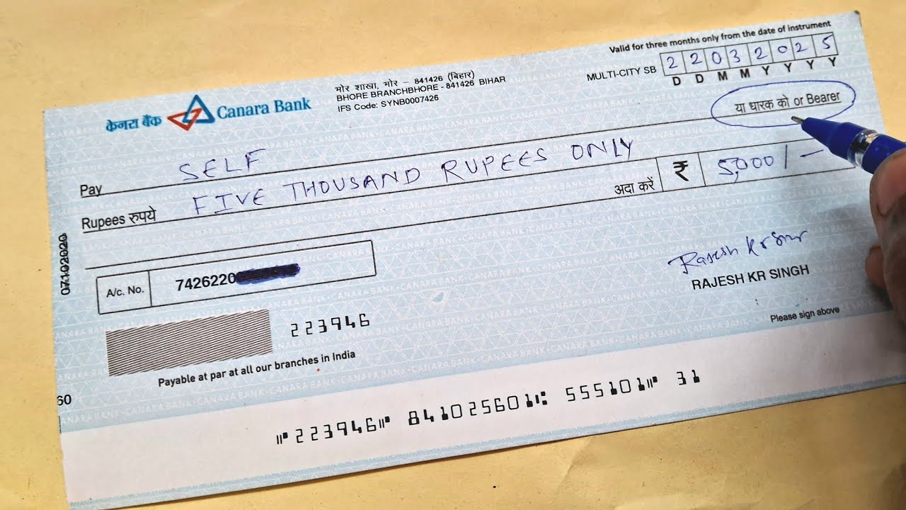 bearer cheque kya hota hai, bearer cheque meaning, bearer cheque ka ...