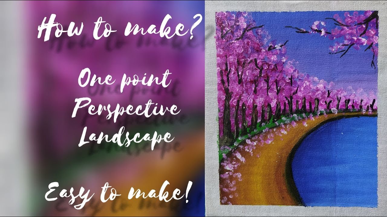 How To Make One Point Perspective for Beginners |Acrylic Colours ...
