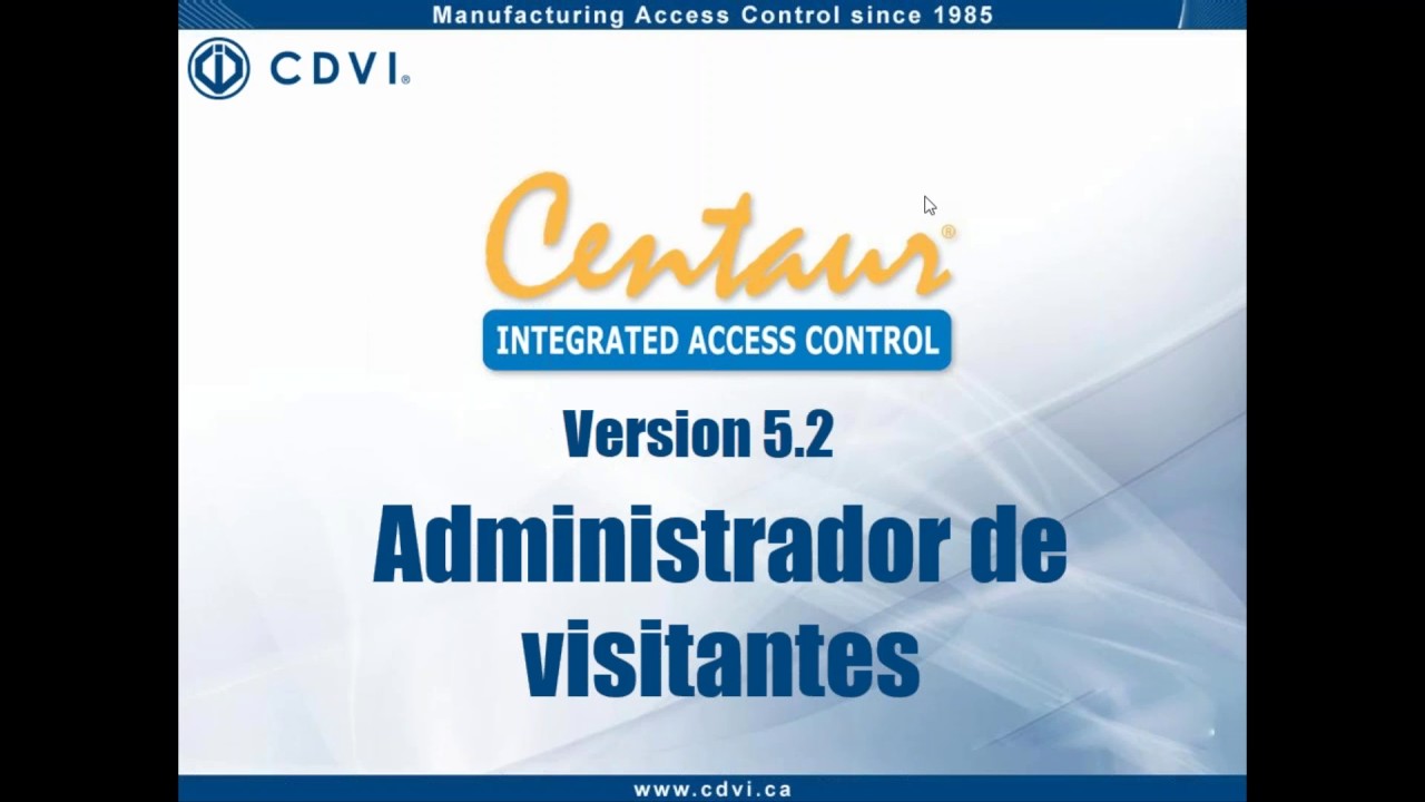 Webinar Control de Acceso Centaur de CDVI- Usuarios y control de ...