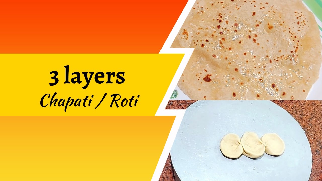 3 layered chapati / how to make 3 layered chapati / ghadhichi poli ...