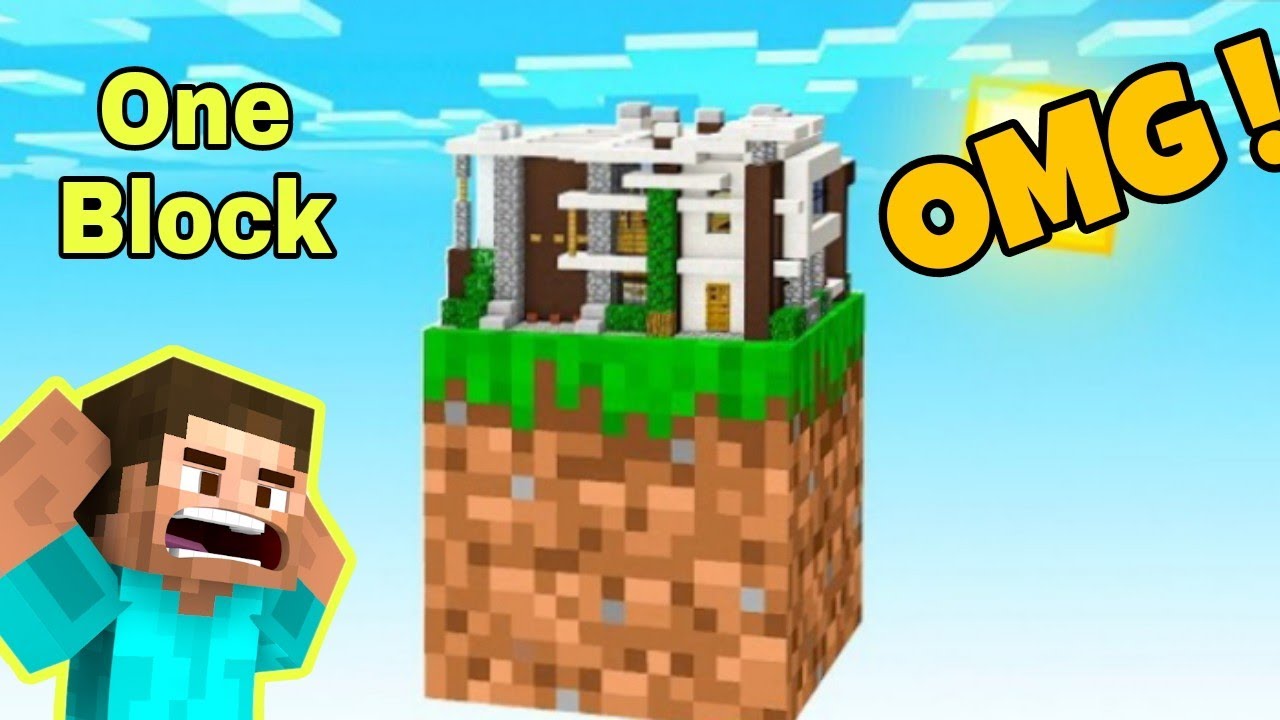 Make a house in Minecraft One block 🤩 One Block series part 2 # ...