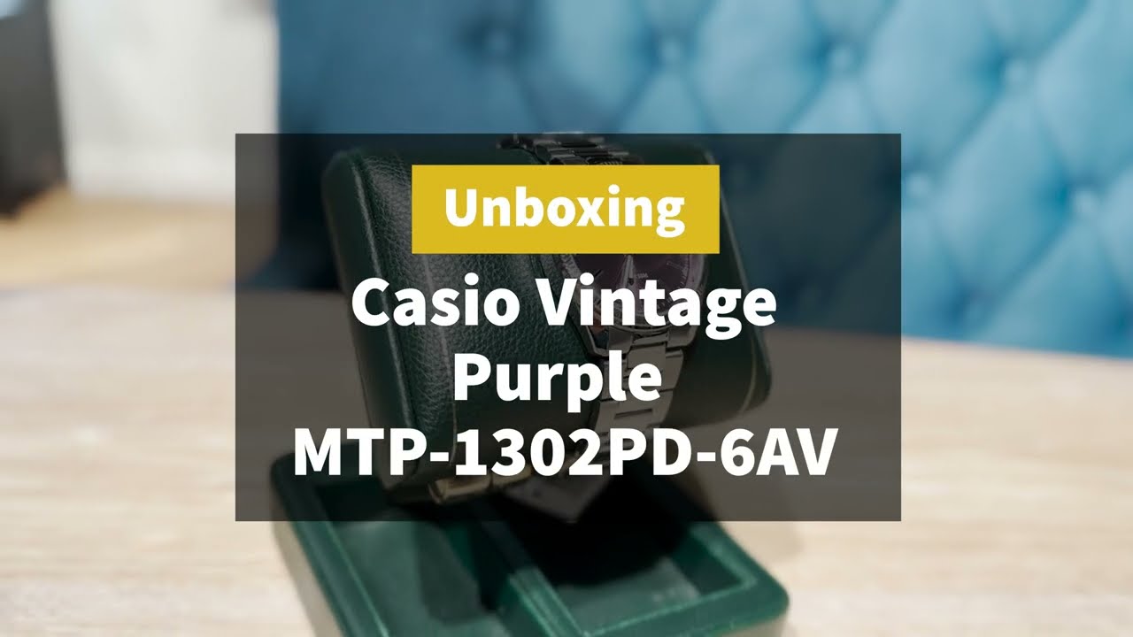 Unboxing The Casio Vintage MTP-1302PD-6AV - YouTube