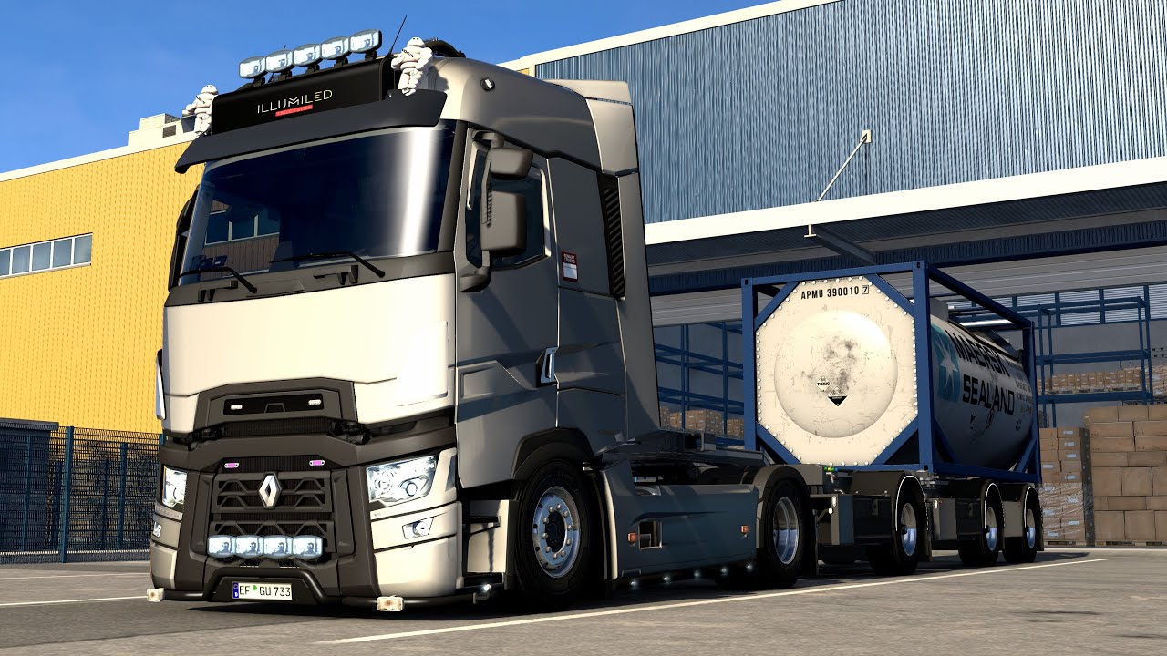 Renault Range T Evo Light Improvements. Neon (9 t )Belgrado-Ikea Ets2 ...
