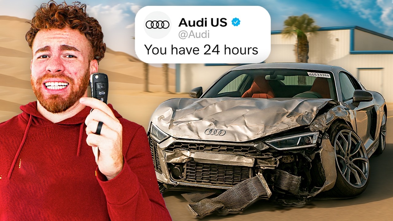 I BOUGHT the Cheapest, Wrecked AUDI R8 and REBUILT IT in 24 HOURS ...