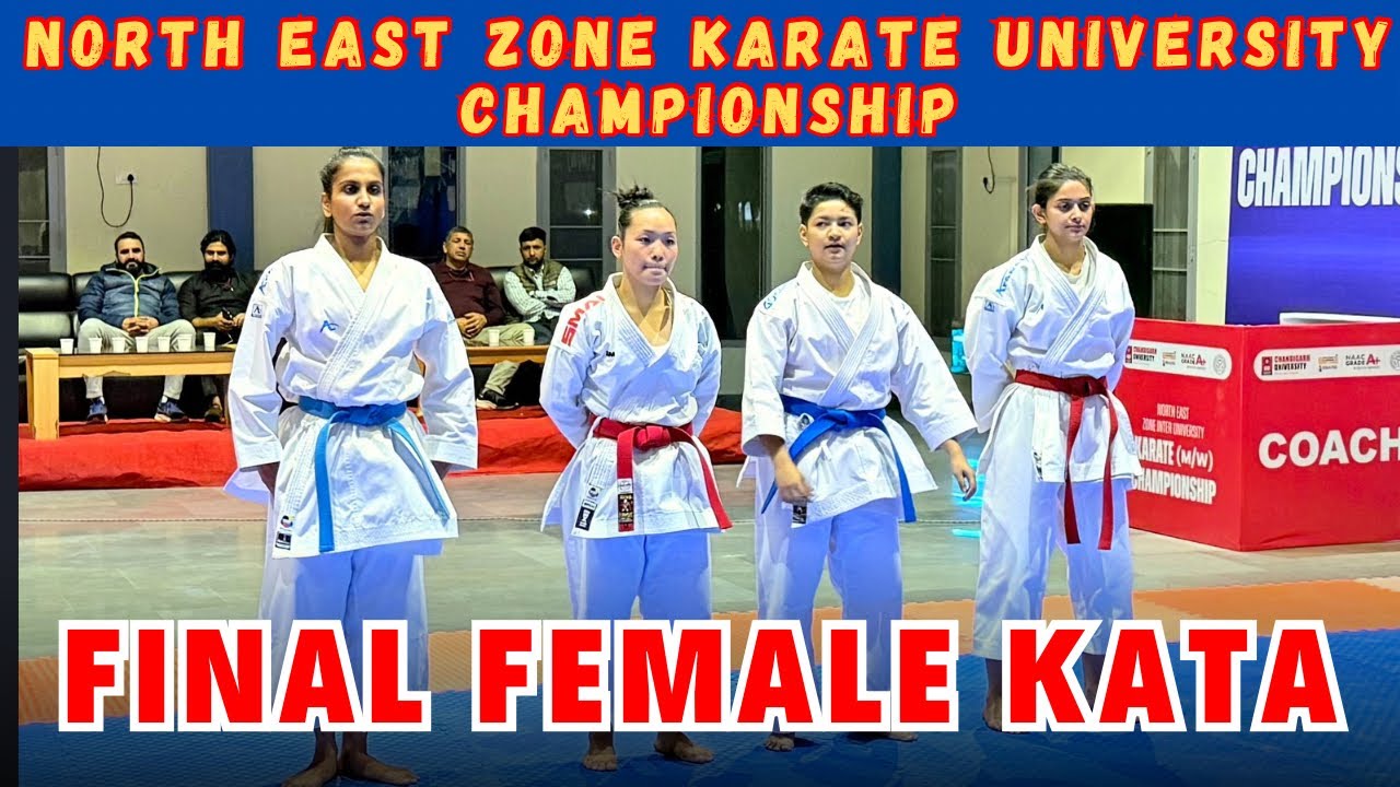 FINAL FEMALE KATA | ALL KATA | NORTH EAST ZONE KARATE UNIVERSITY ...