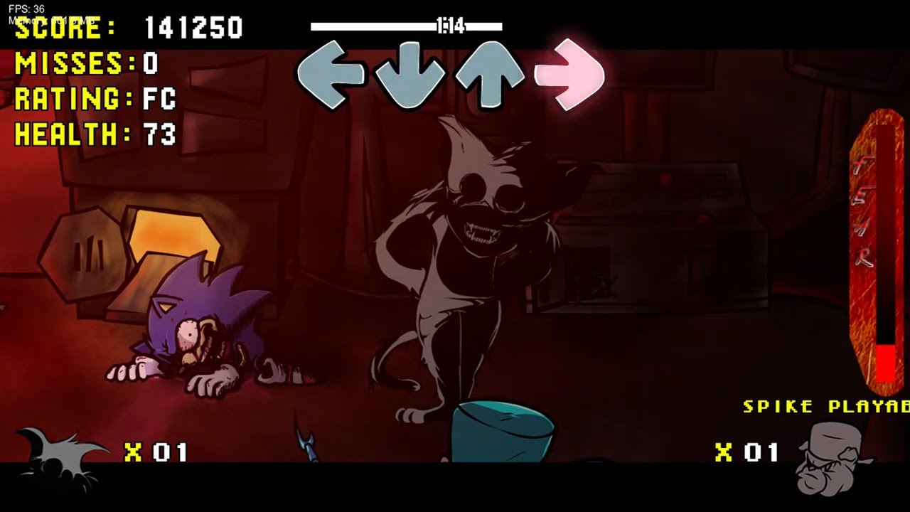 FNF Fight or Flight Halloween Remix but Starved Butch and Spike sings ...