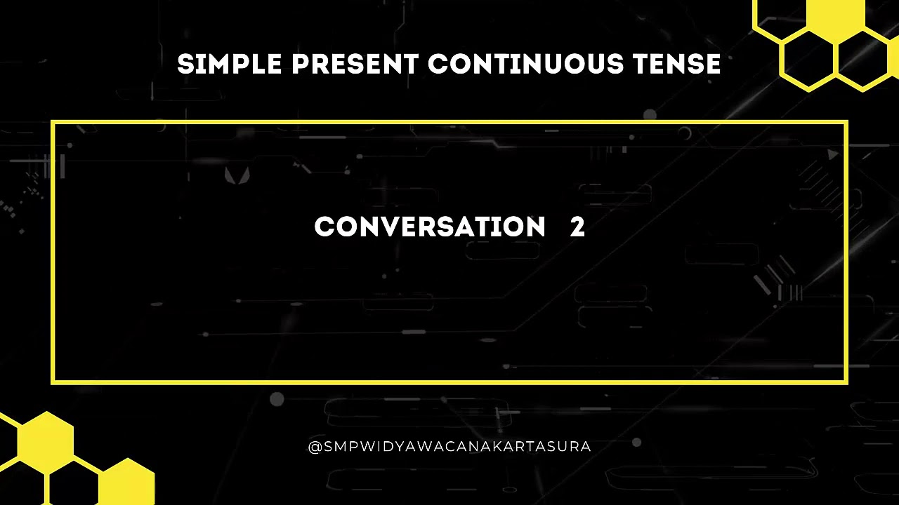 Dialogues for simple present continuous tense. - YouTube