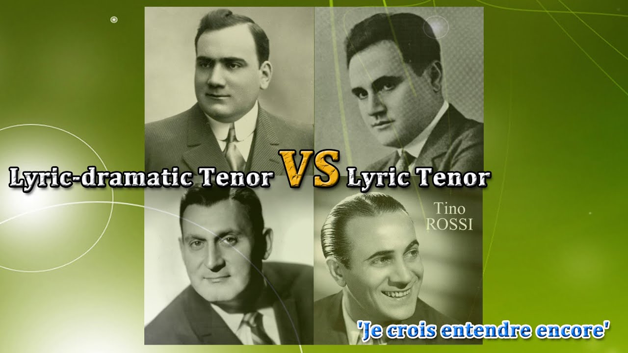 Lyric dramatic Tenor（Caruso & Tucker） VS Lyric Tenor（Gigli & Rossi）~ Je ...