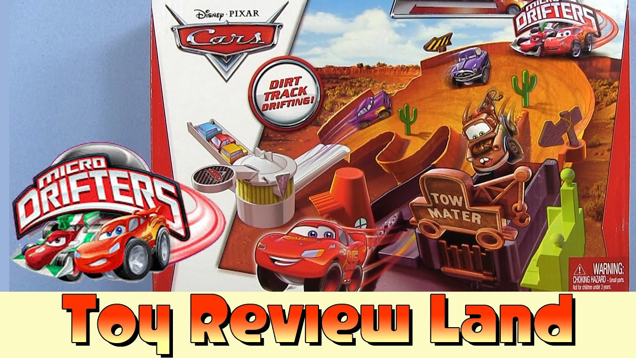 Disney Car Toys: Micro Drifters, Radiator Springs Drift Challenge - YouTube