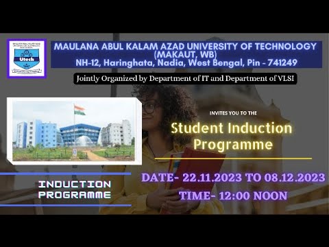 Student Induction Program 2023 - YouTube
