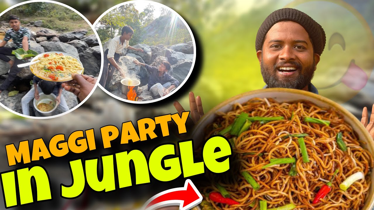 MAGGI 🍝 PARTY In *JUNGLE * 🌳 || JUNGLE 🦓 Me MAGGi 🍝PARTy MANAYE 😋 - YouTube