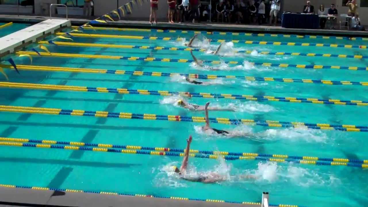 Cal Women's Swimming vs. Washington State 2013/14: 400 Yard Medley ...