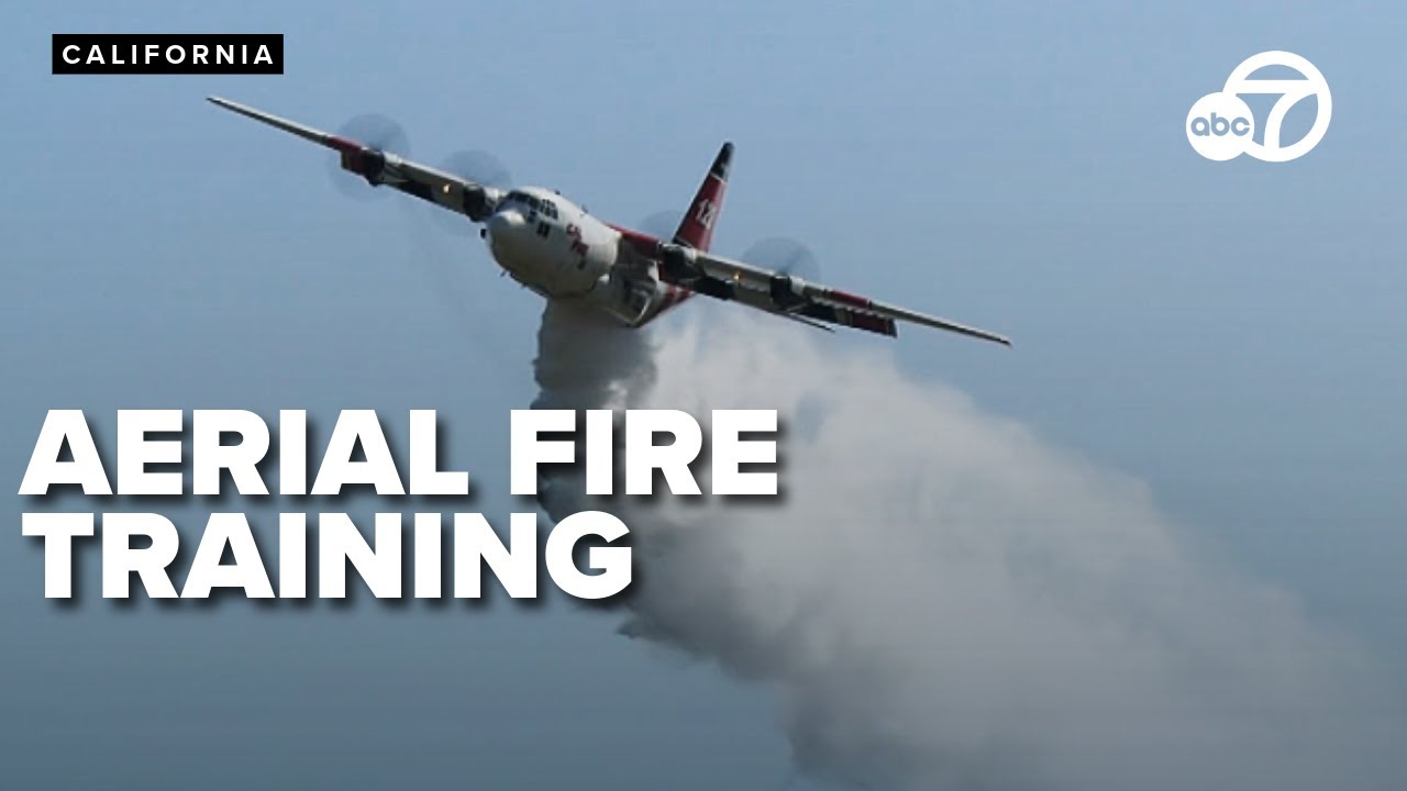 Aerial firefighting training in Northern California - YouTube