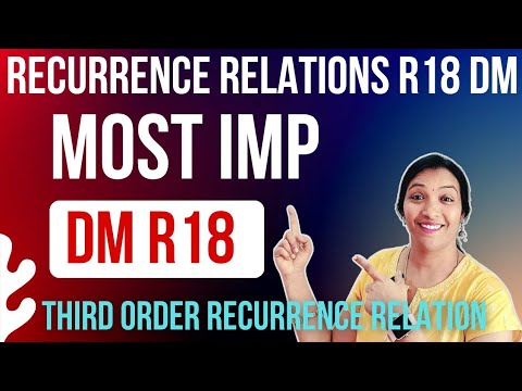JNTUH DM R18 | MFCS | Third Order Homogeneous Recurrence Relation – Easy Working Rule Explained ...