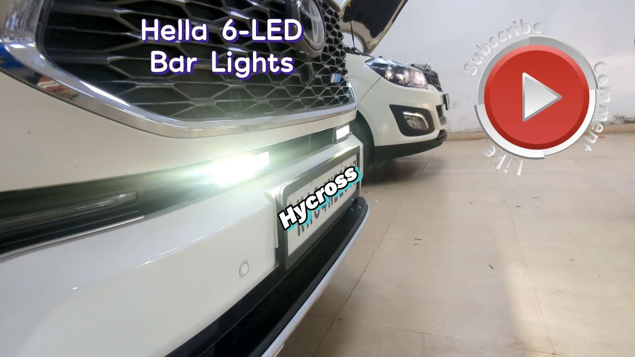 Innova Hycross | Amazing brightness with Hella 6-LED Bar Lights ...