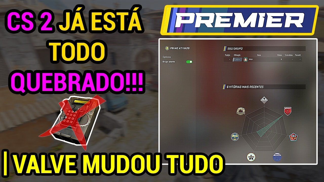 NOVO MODO PREMIER PODE MUDAR TUDO NO CS:2! SAIU NOVA INFERNO + NOVO ...