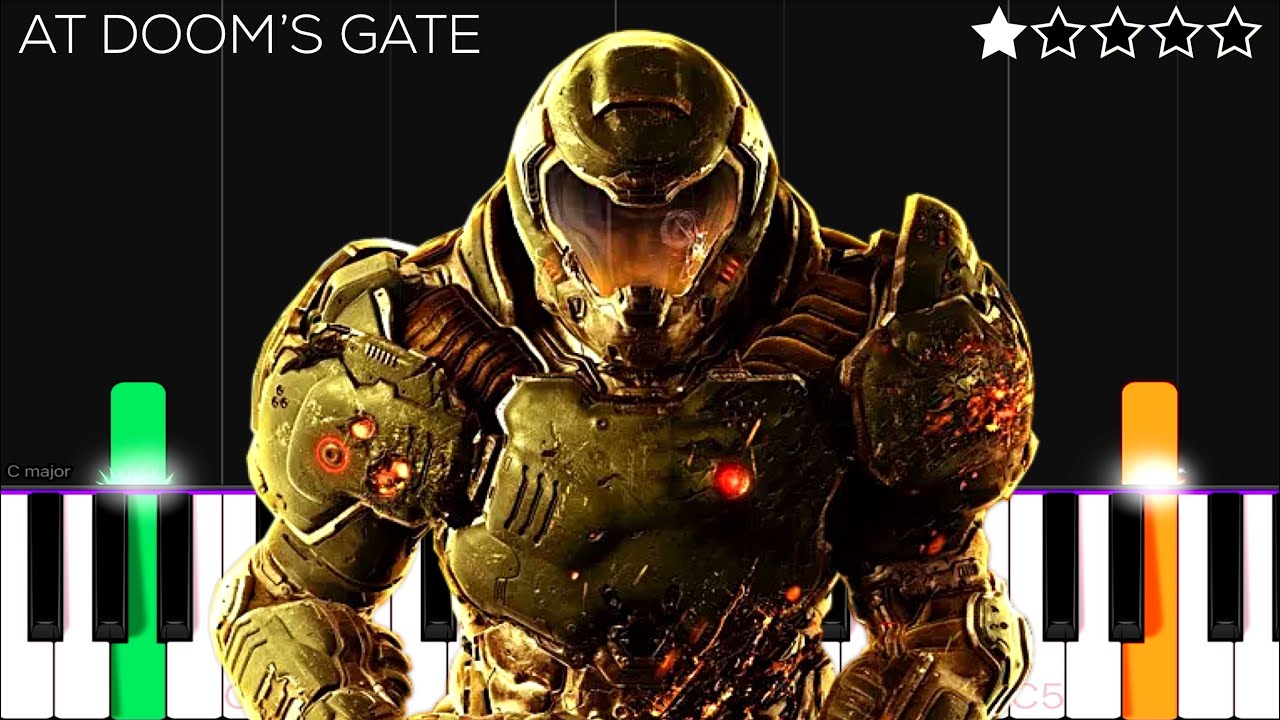 At Doom's Gate - "Doom" | EASY Piano Tutorial - YouTube