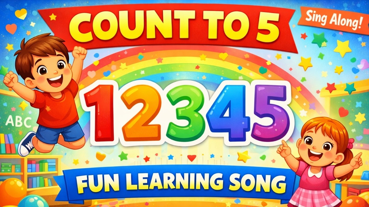 Count to 5 Fun Learning Song | Numbers for Kids | Preschool Counting ...