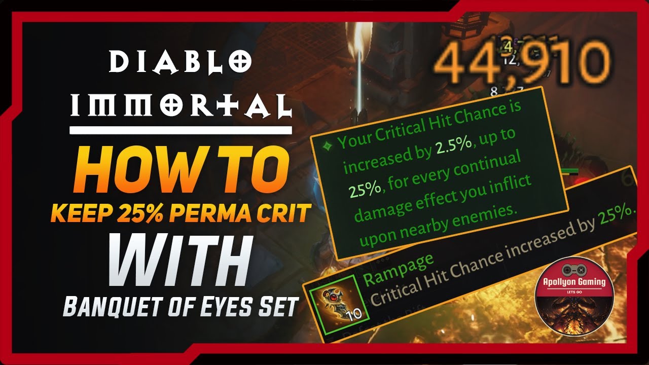How To Keep 25% Perma Crit Chance With Banquet of Eyes Set - Diablo ...