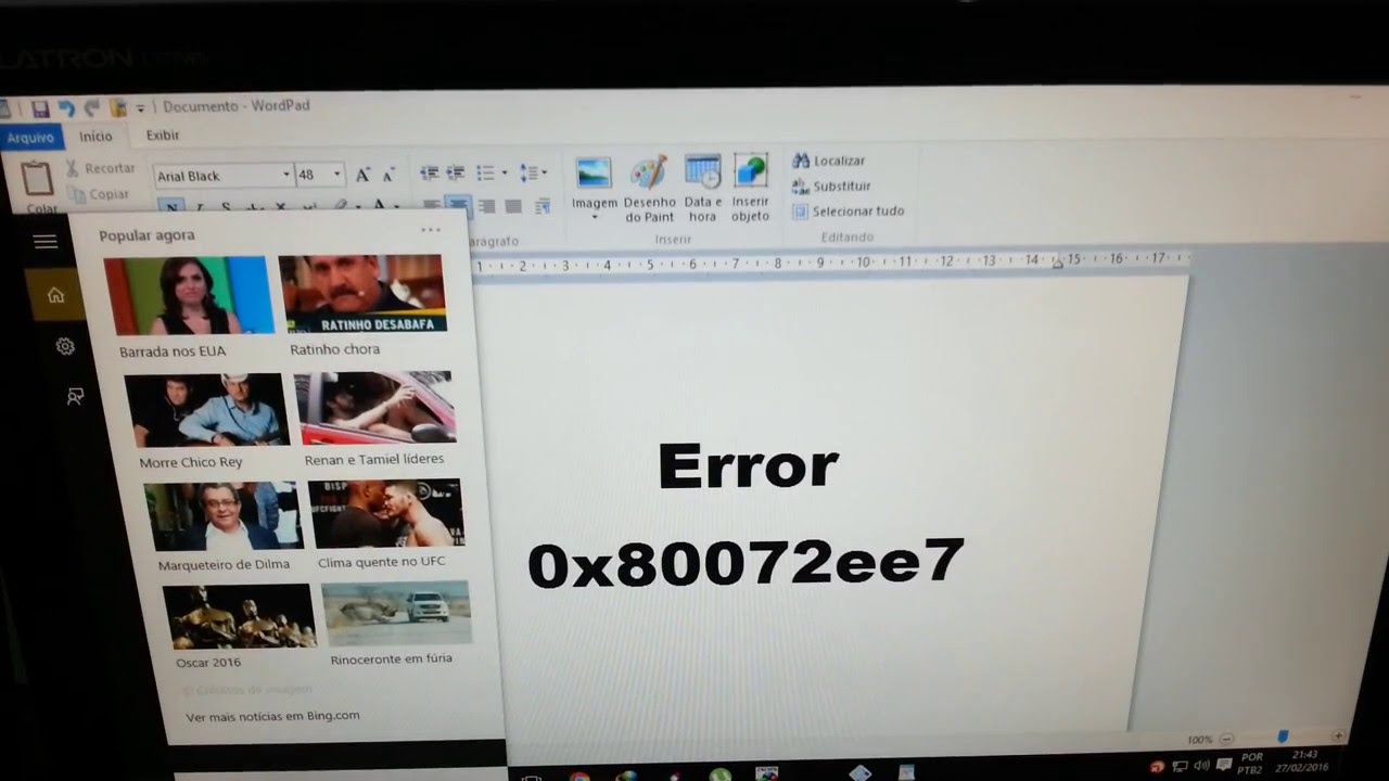 Como corrigir o erro (How to fix the error) 0x80072ee7 - YouTube
