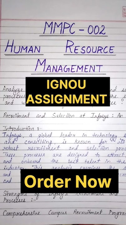Order your "IGNOU" all courses assignments hardcopy with best handwriting & get good marks - YouTube