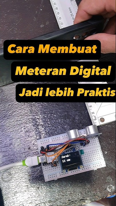 👷‍♂️🔥Cara membuat meteran digital dengan esp32,hc-04,lcd oled dan papan latihan #arduino - YouTube