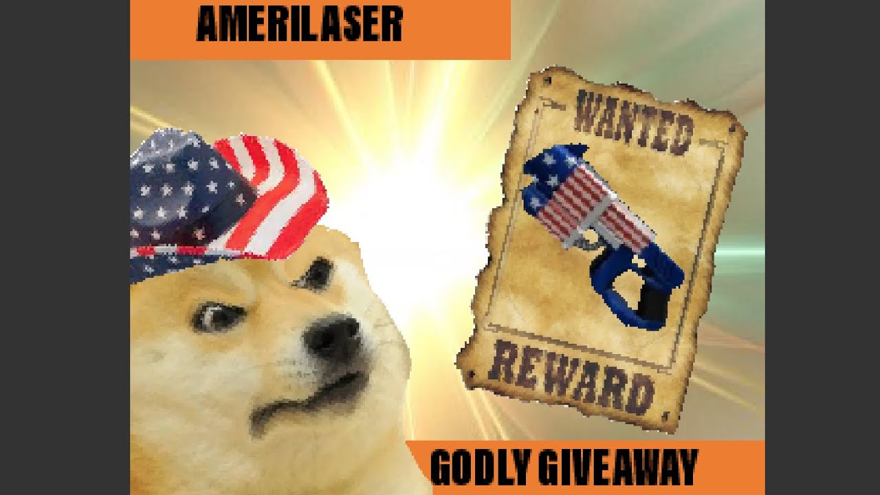 MM2 GODLY GUN GIVEAWAY / AMERILASER - YouTube