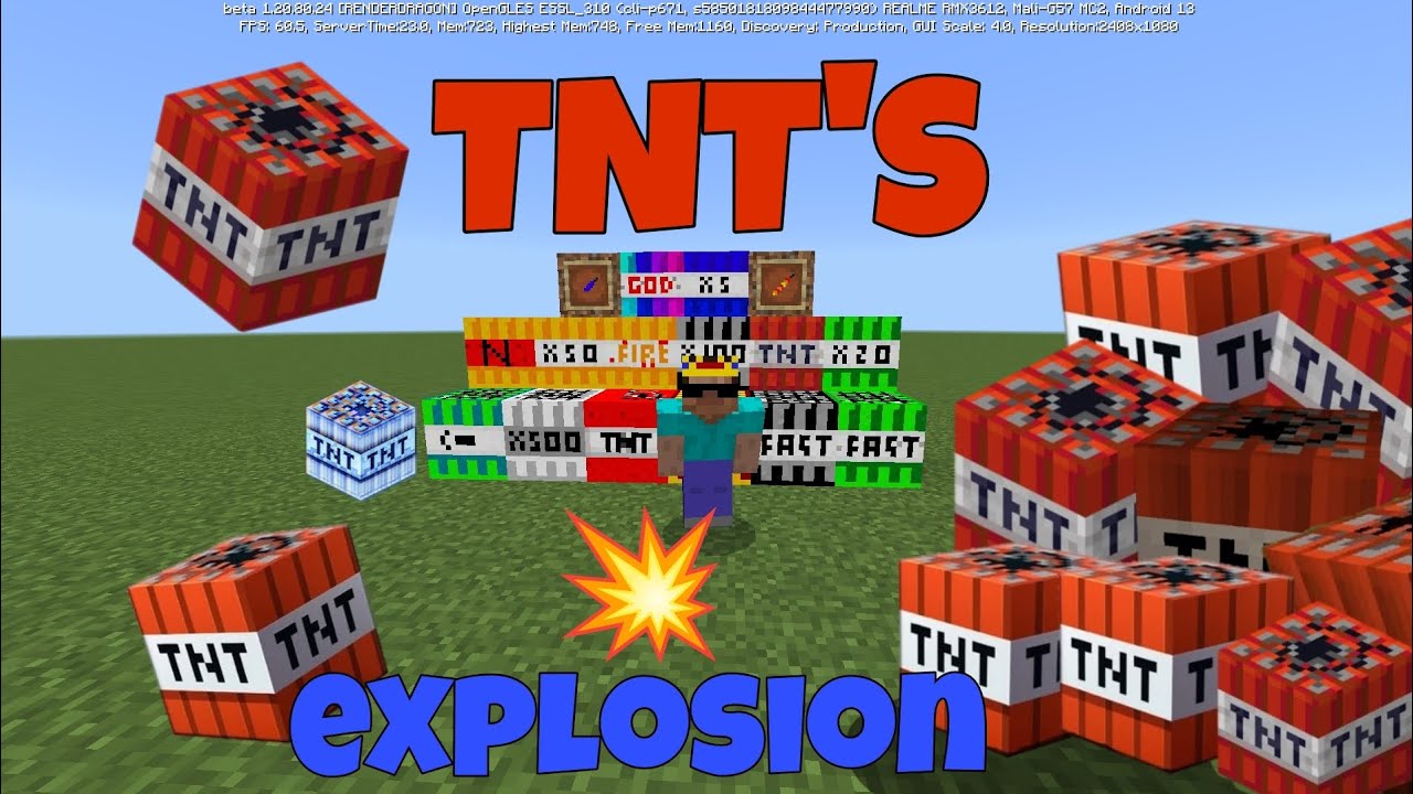bohot Sara tnt explosion 💥😱 || "Mastering TNT Explosions in Minecraft ...