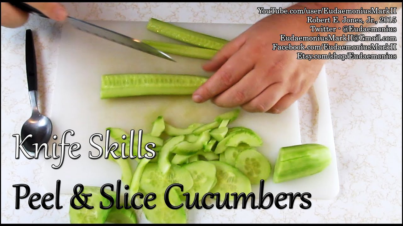 Sliced Cucumber Peeled