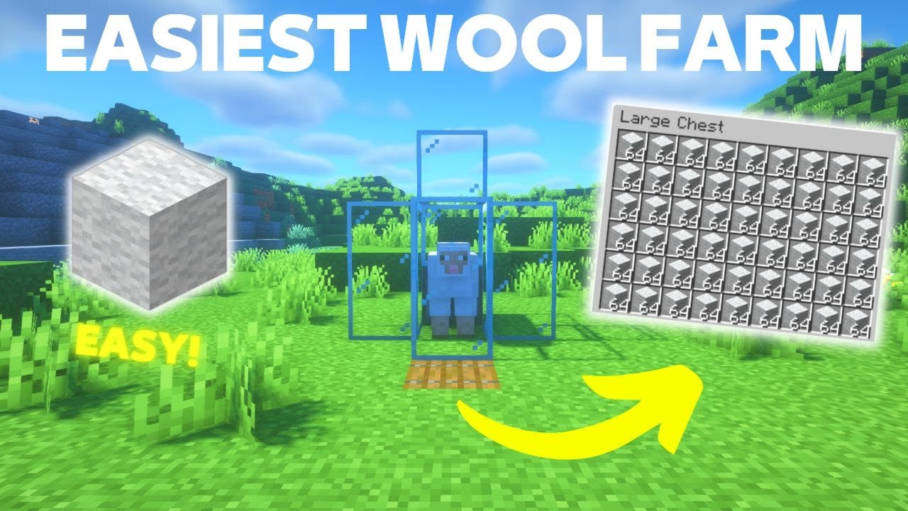 Easiest Auto Wool Farm | Minecraft 1.19 - YouTube