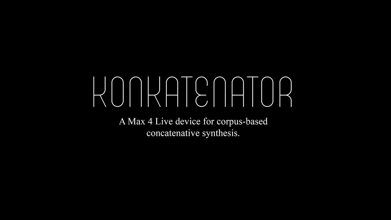 Konkatenator Demo (M4L Concatenative Synthesis) - YouTube