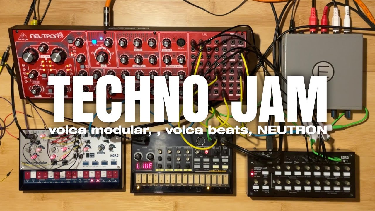 TECHNO JAM / volca modular, beats & NEUTRON - YouTube