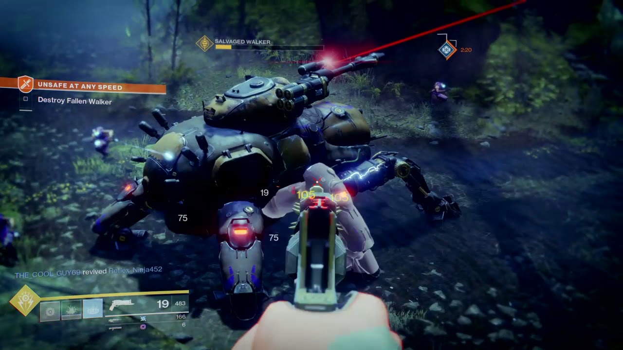 Destiny 2 - Fallen Walker wants heroic PE - YouTube