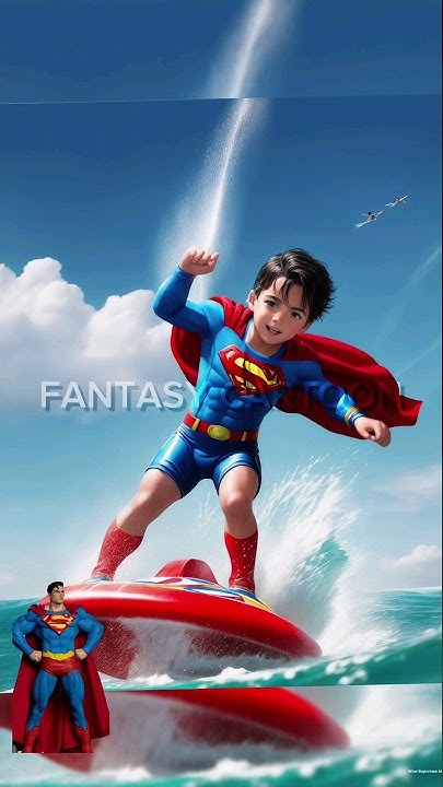 Avengers Super Heroes but Super Kids Surfing #Avengers #Superhero # ...