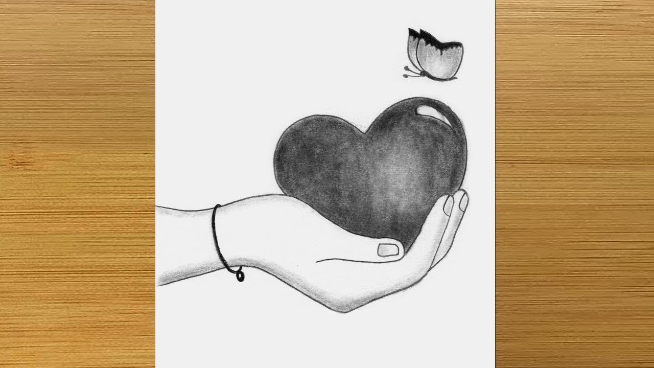 Easy Hand Holding Heart Drawing Tutorial: Learn to Draw Love and ...