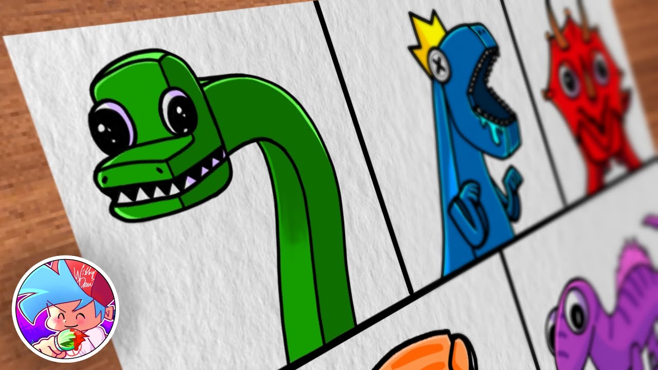Drawing ROBLOX - The Rainbow Friends Dinosaurs! But They're Minecraft ...