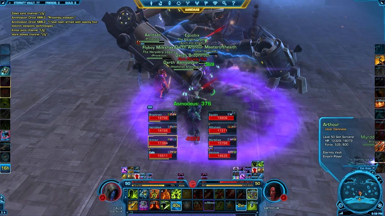 SWTOR: Provectus - Nightmare Annihilation Droid Kill - YouTube