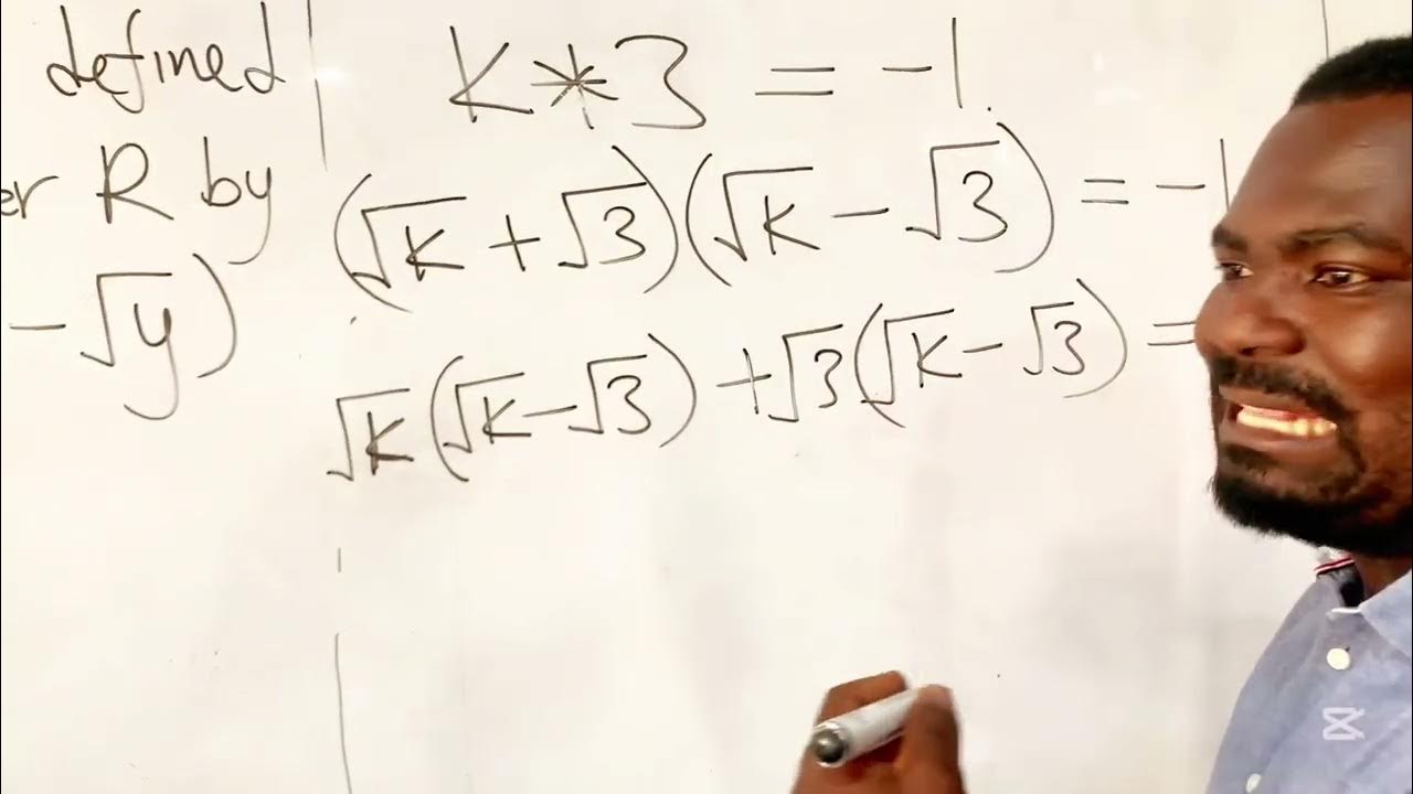 Binary Operation || How to solve binary Operation when the operation has been defined - YouTube