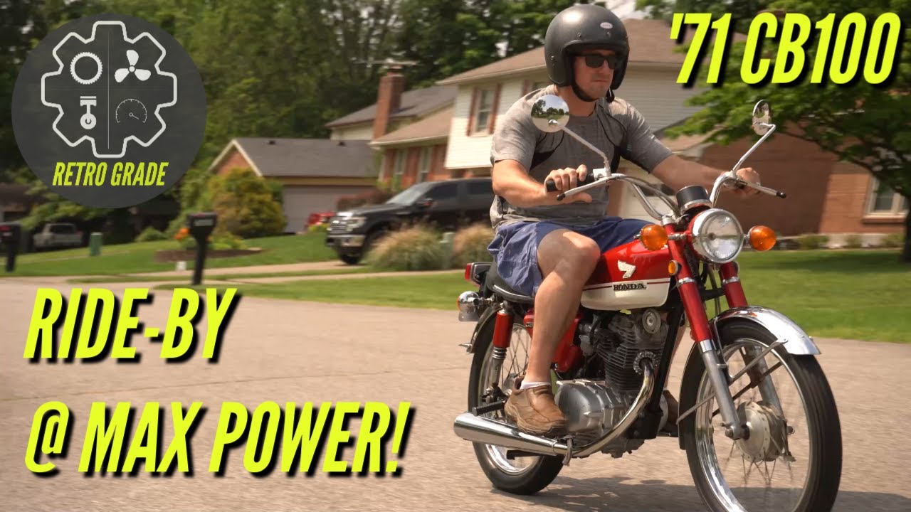 1971 Honda CB100 Ride-By Footage - YouTube