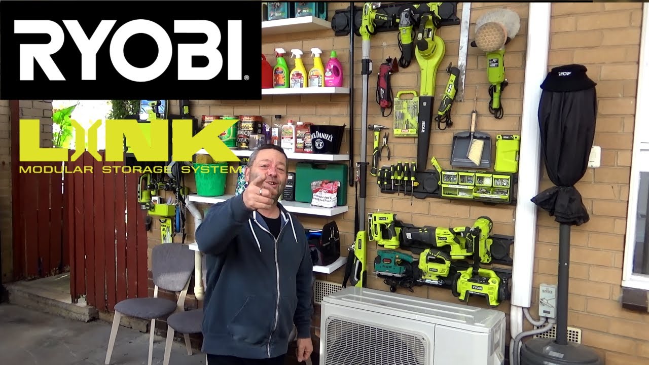 My RYOBI link set setup and Floating shelves installation - YouTube