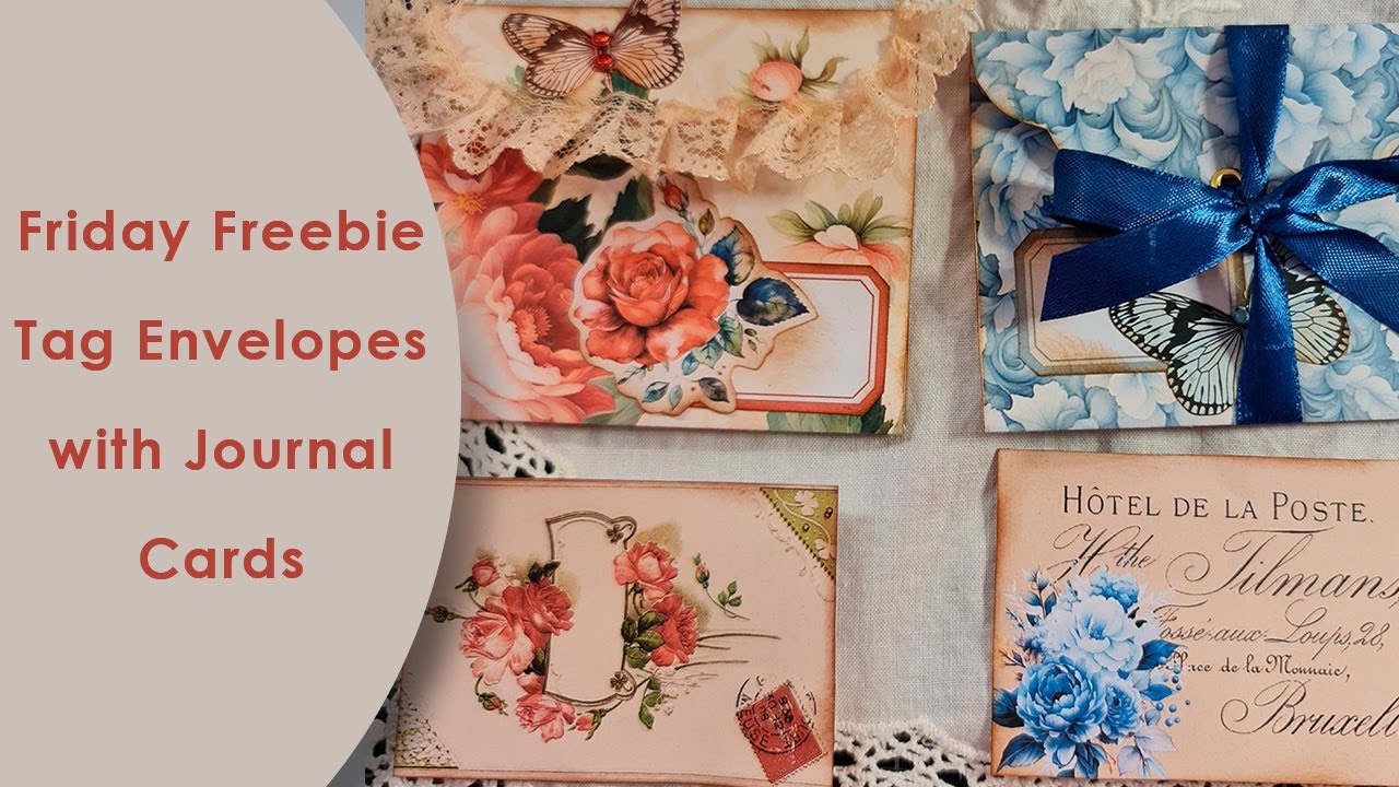 Friday Freebie 3 | Tag Envelopes with Journal Cards and Fussy Cuts ...