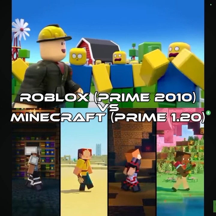Roblox (2010) vs Minecraft (1.20) || #edit #shorts #minecraft #roblox ...