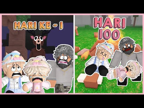 ACIL @Bobarose19 DAN ABAH @lessusgar TERJEBAK 100 HARI DI HUTAN MISTERIUS - Rblox Indonesia